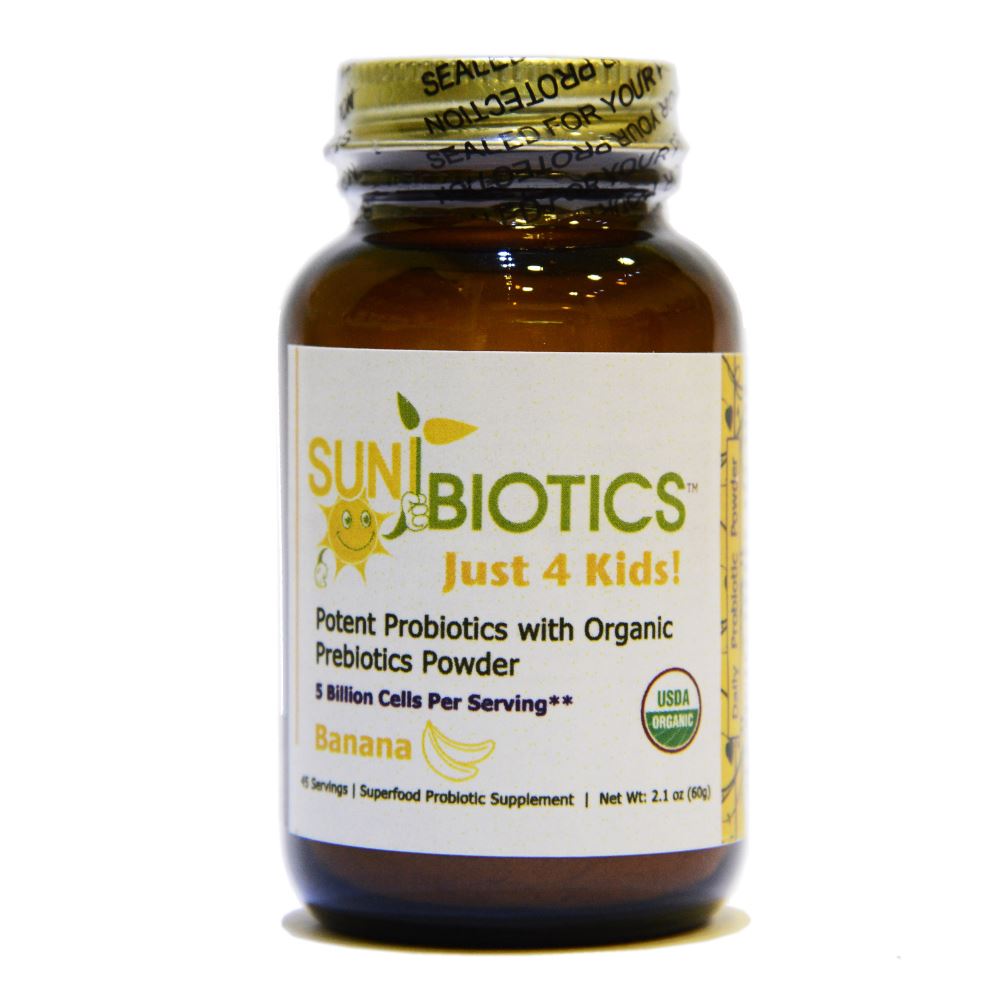 SunBiotic Organic Probiotics with Prebiotics Powder for kids ...
